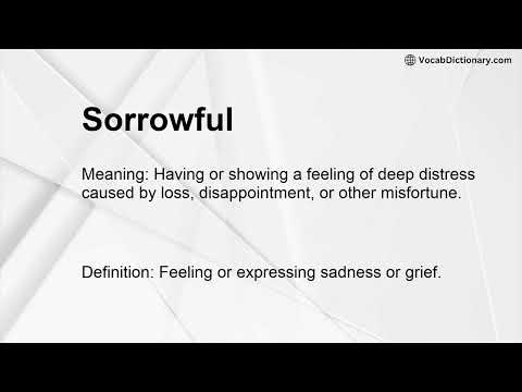 Sorrowful Meaning