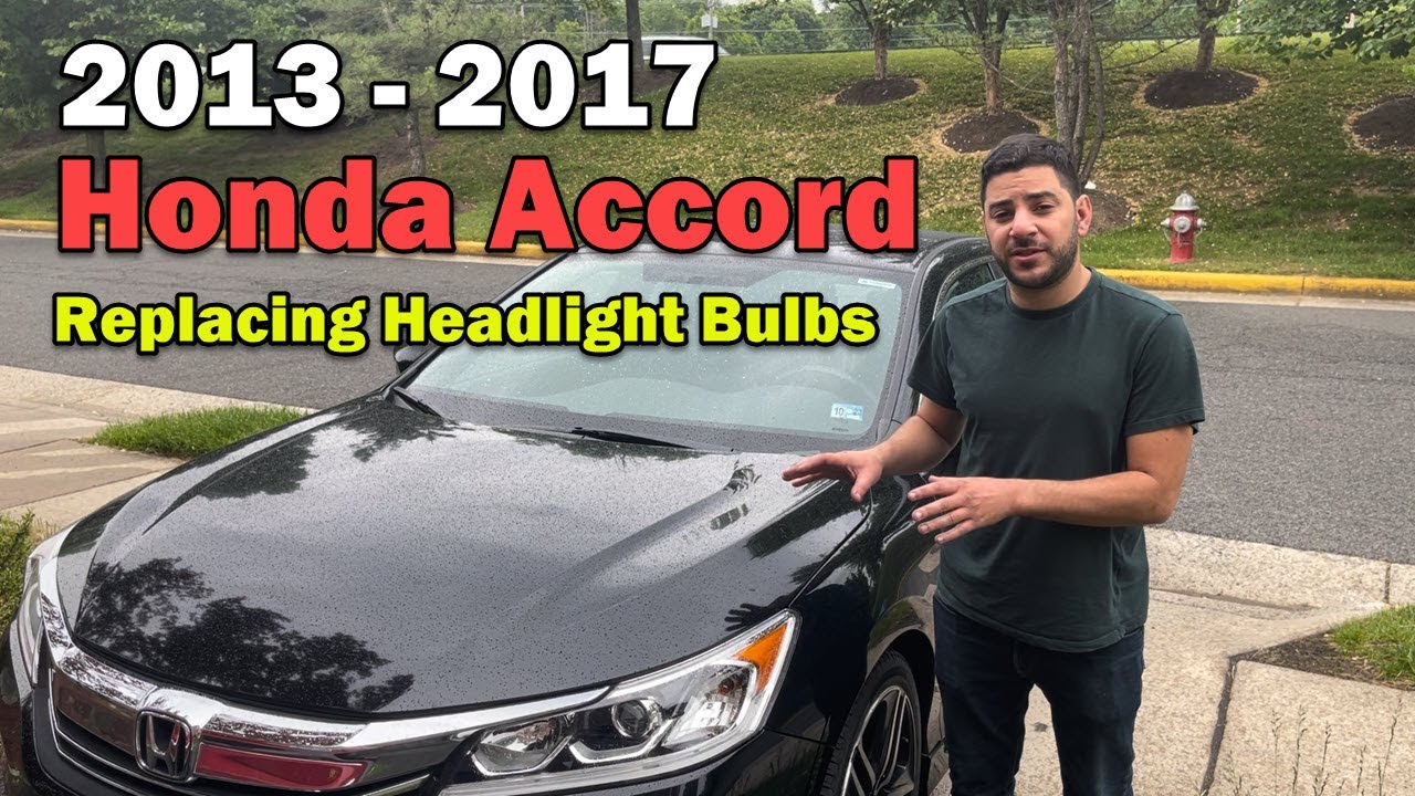 DIY 2013 2014 2015 2016 2017 Honda Accord Replacing Low Beam Headlight Bulbs