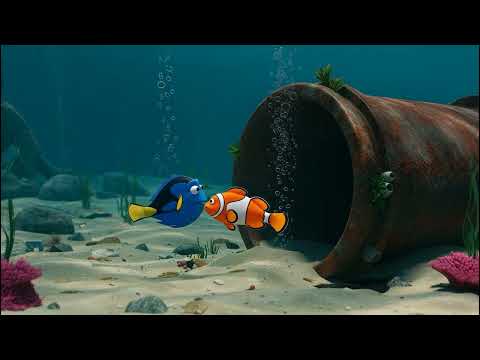 Submarine Serenity π Lofi Chill Beats with Nemo & Dory for Study, Focus & Calm Ocean Tunnel Ambience
