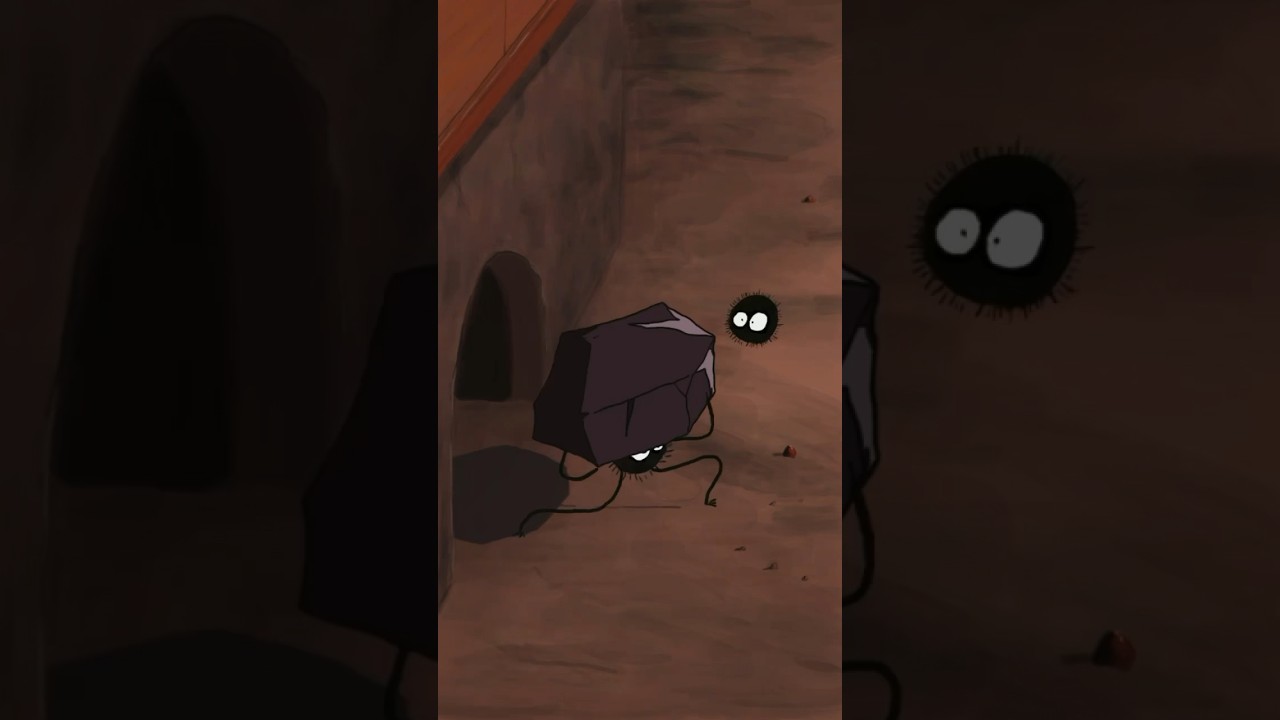 My first animation in Procreate Dreams! Spirited Away “Soot Sprites”. 🖤 This was so fun to make!