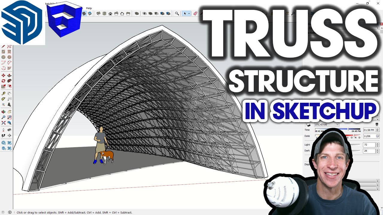 Modeling a Truss Structure in SketchUp!