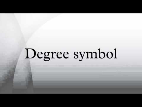 Degree symbol