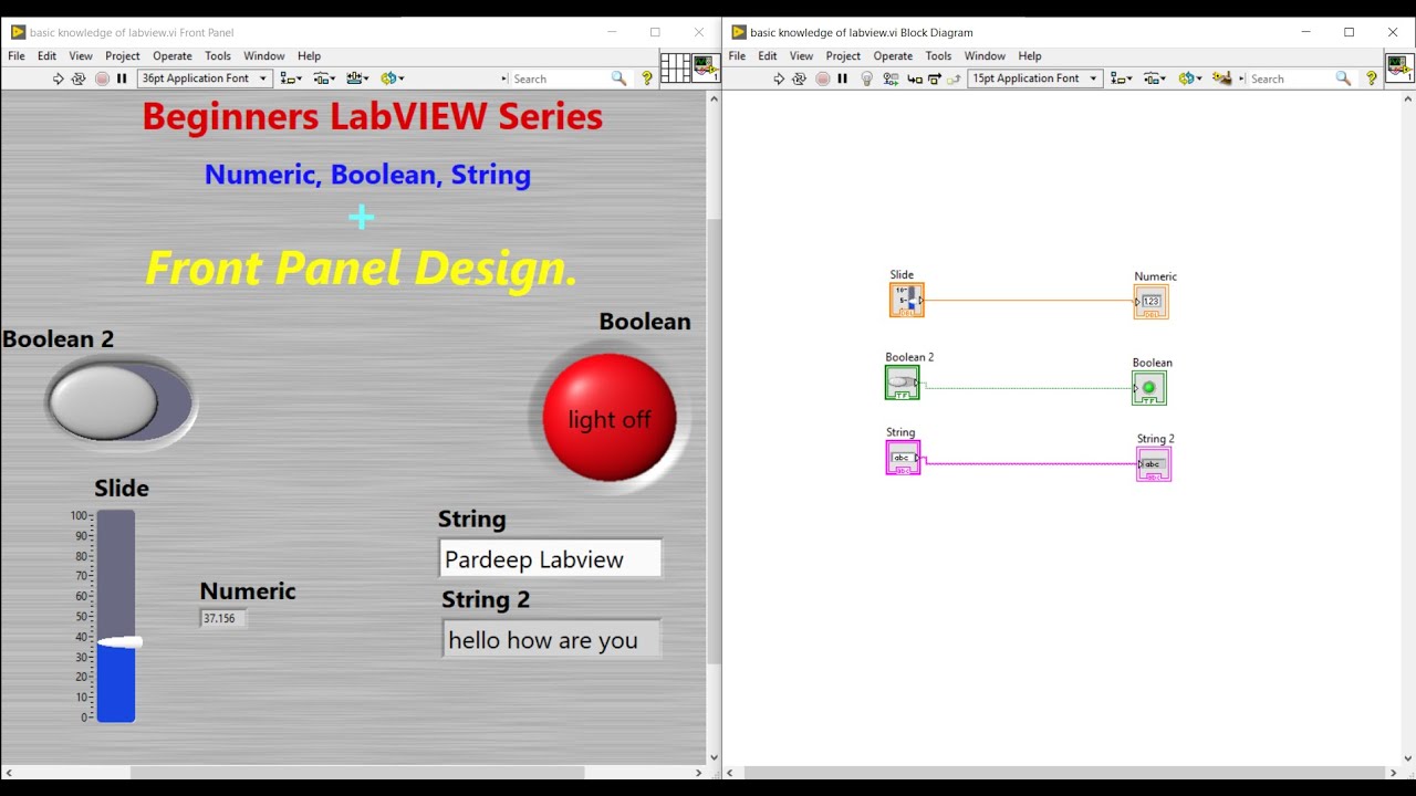 LabVIEW Tutorial 5: Panel Design + Property  | LabVIEW Programming | LabVIEW