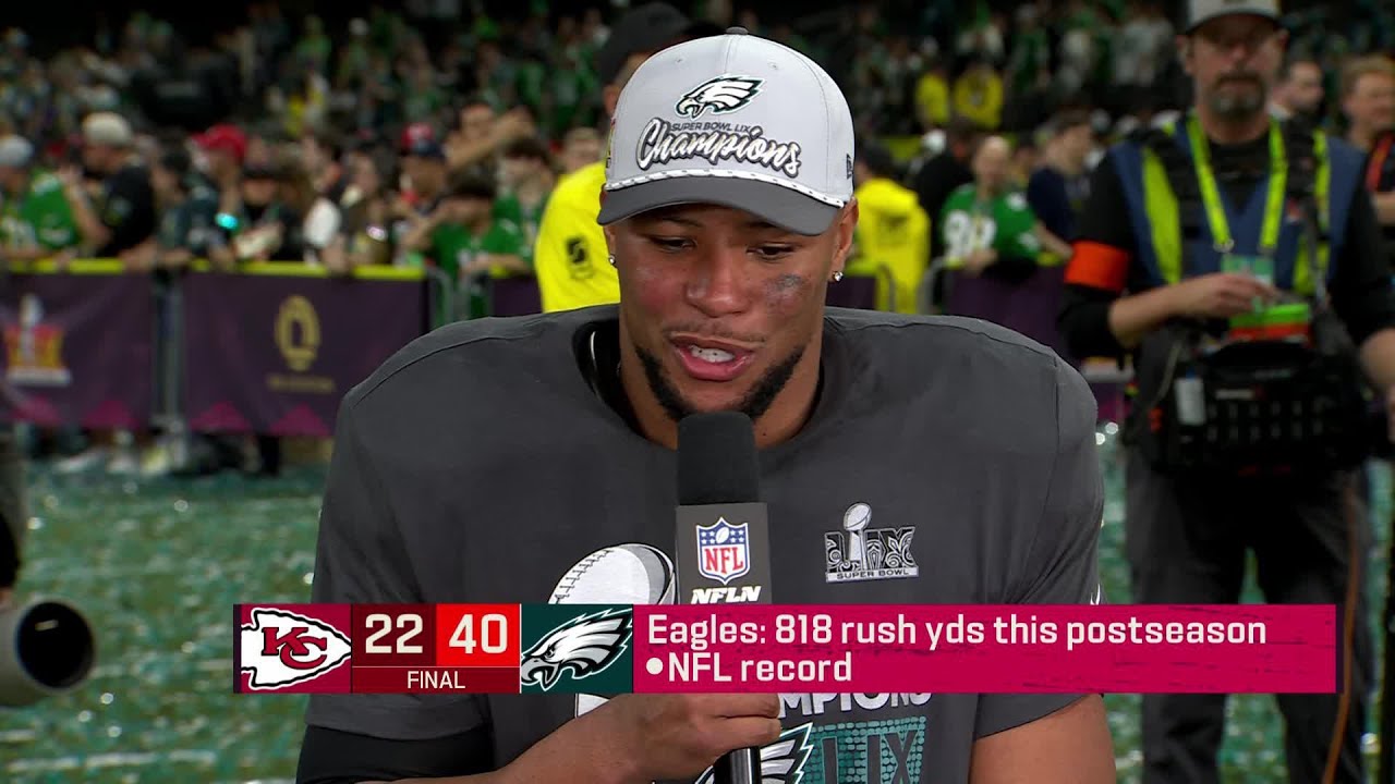 Saquon Barkley shares his thoughts on winning his first Super Bowl