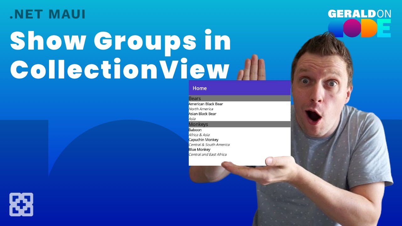 .NET MAUI CollectionView Grouping: Show Groups of Data