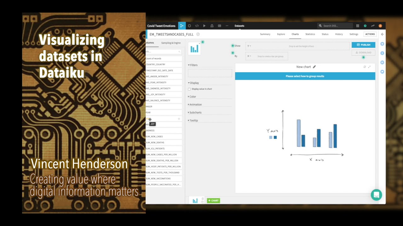 Create visualization in Dataiku