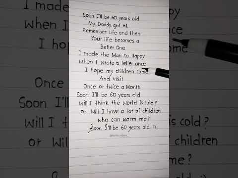 7 Years #lucasgraham #englishlyrics Soon i'll be 60 years old