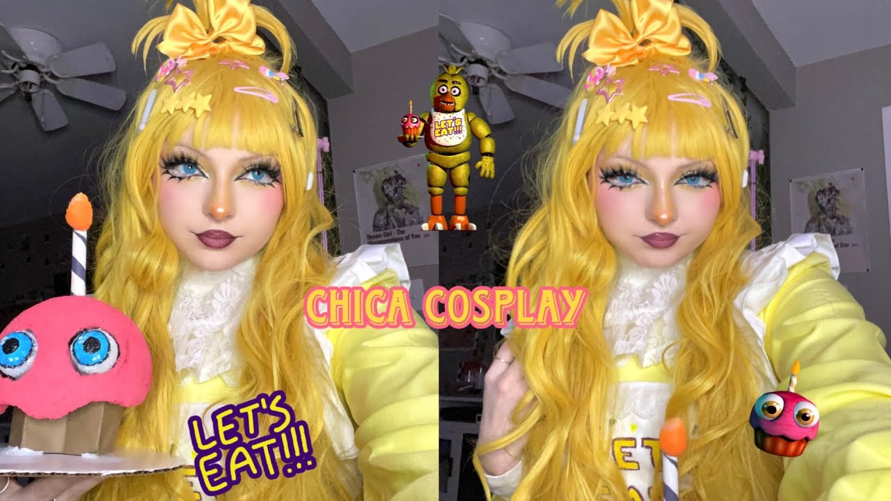 chica makeup tutorial | fnaf cosplay