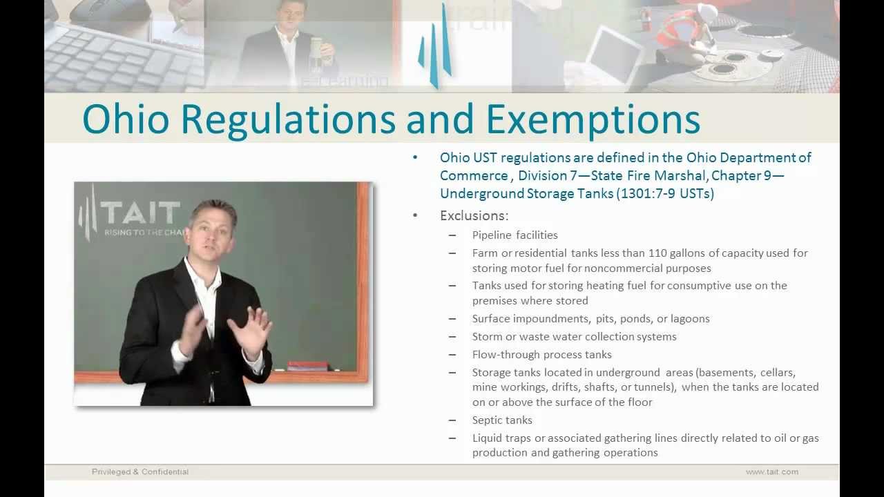 Ohio Class A and Class B Online UST Operator Training
