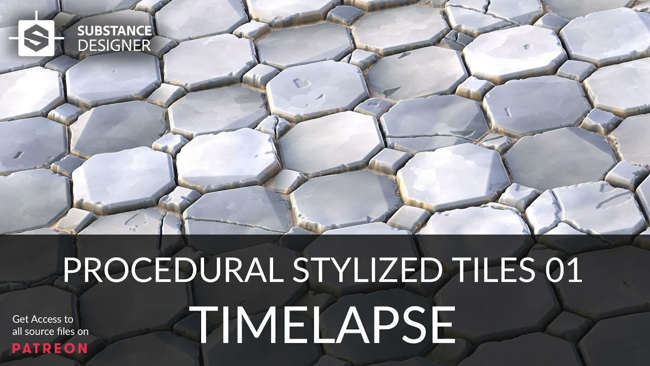 Substance Designer - Stylized Tiles 01