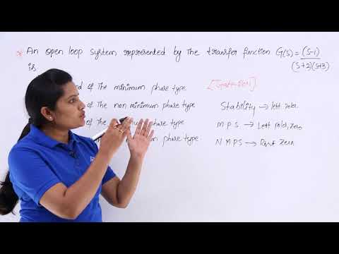 GATE Problem on Minimum and Non Minimum Phase System Video Lecture - Electronics and ...