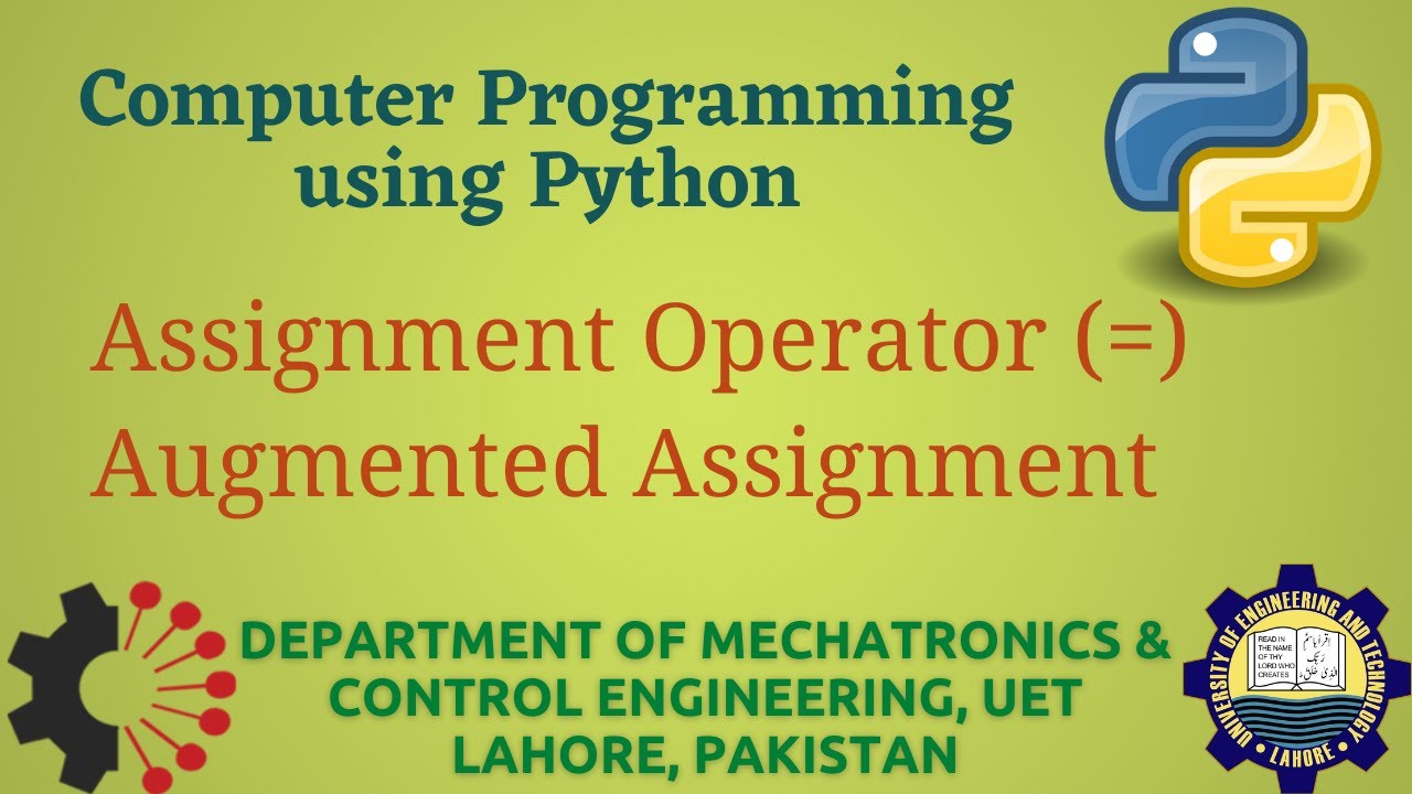 [Python Programming Basics to Advanced]: Assignment Operator | Lab 02 P-2