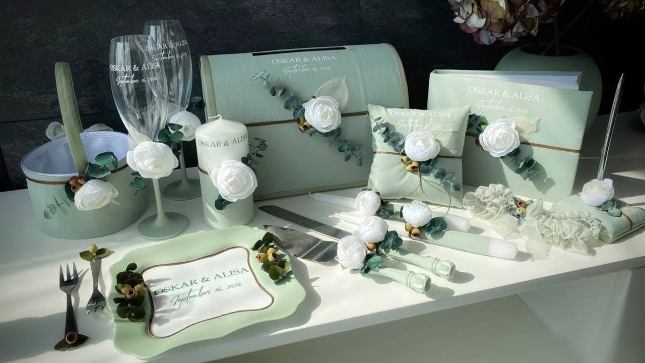 Wedding Set Sage green wedding💫