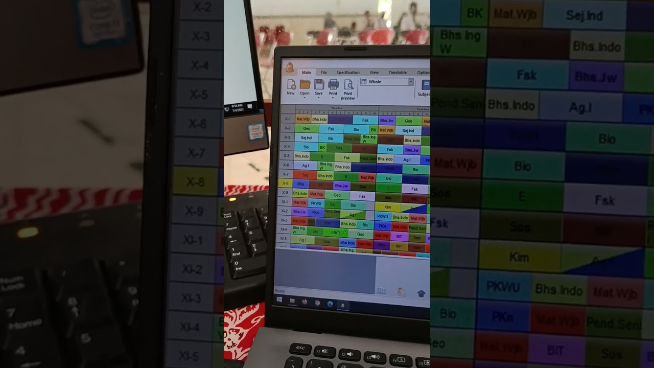 Seperti ini cara membuat jadwal mapel satu sekolah #backtoschool