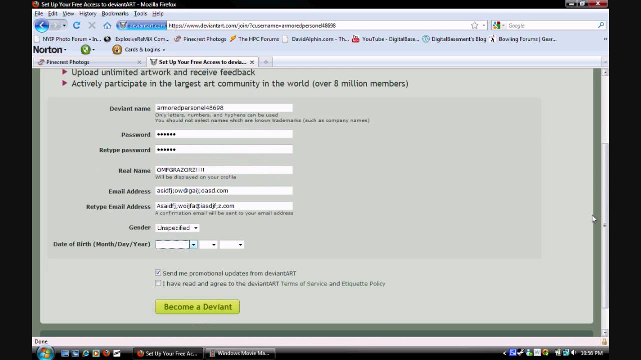 DeviantArt Help pt1 - Registering