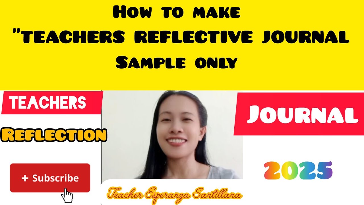 TEACHERS REFLECTIVE JOURNAL SAMPLE