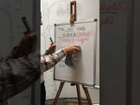 HOW TO MAKE “ -ING” ENDING ENGLISH VERBS IN SPANISH