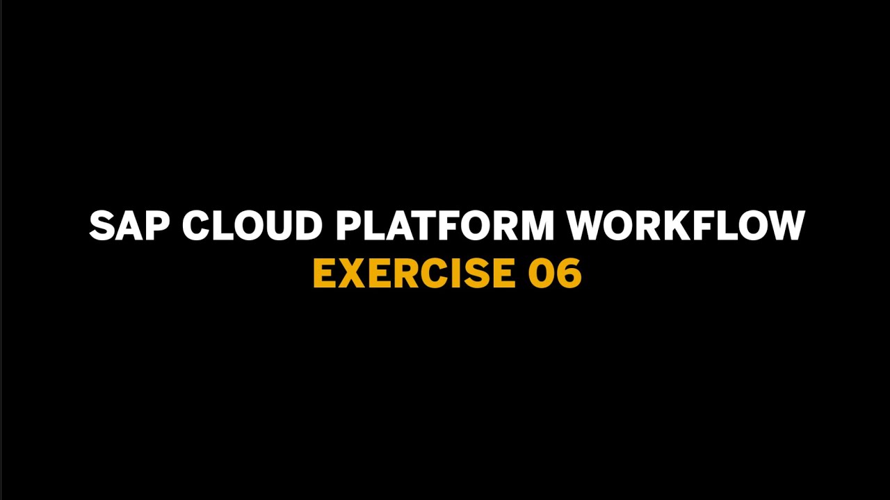 SAP Cloud Platform Workflow - Ex.06 - Exploring the API Hub and the Workflow API