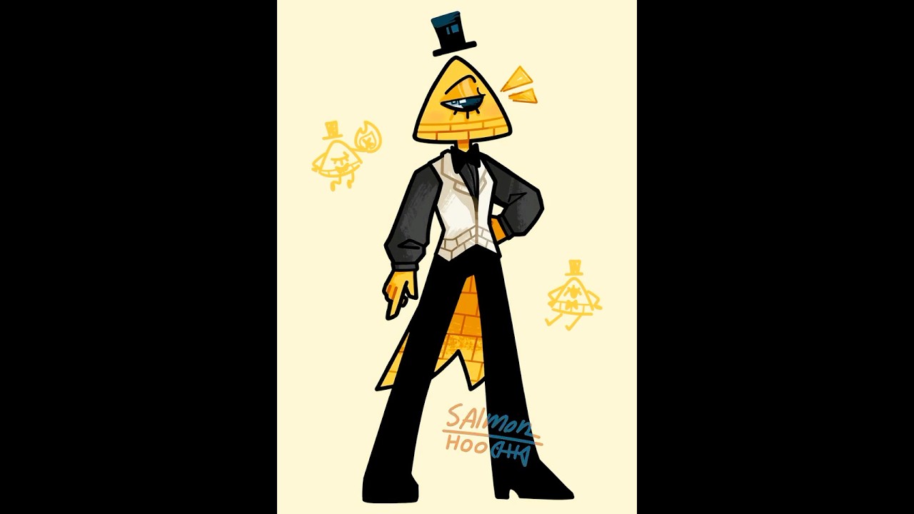 Bill Cypher speed paint! #gravityfalls #billcipher #dragonpuppets