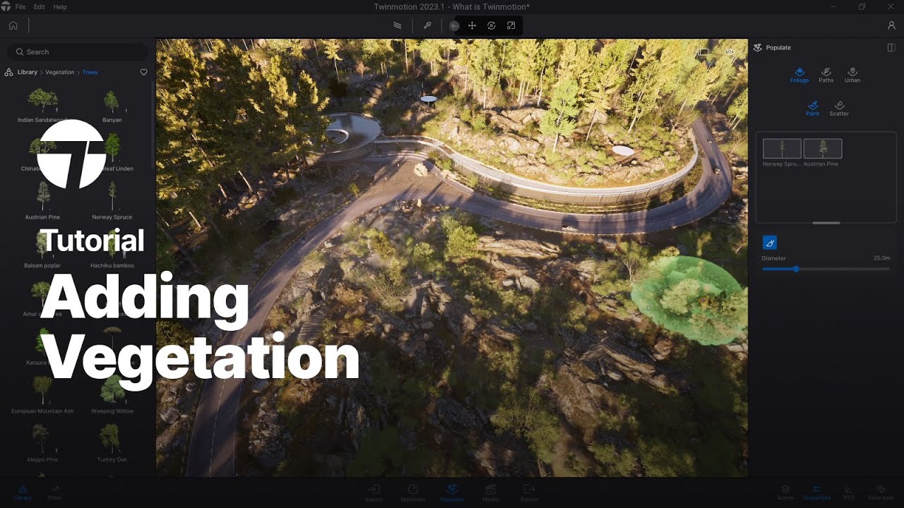 Adding Vegetation | Twinmotion Tutorial