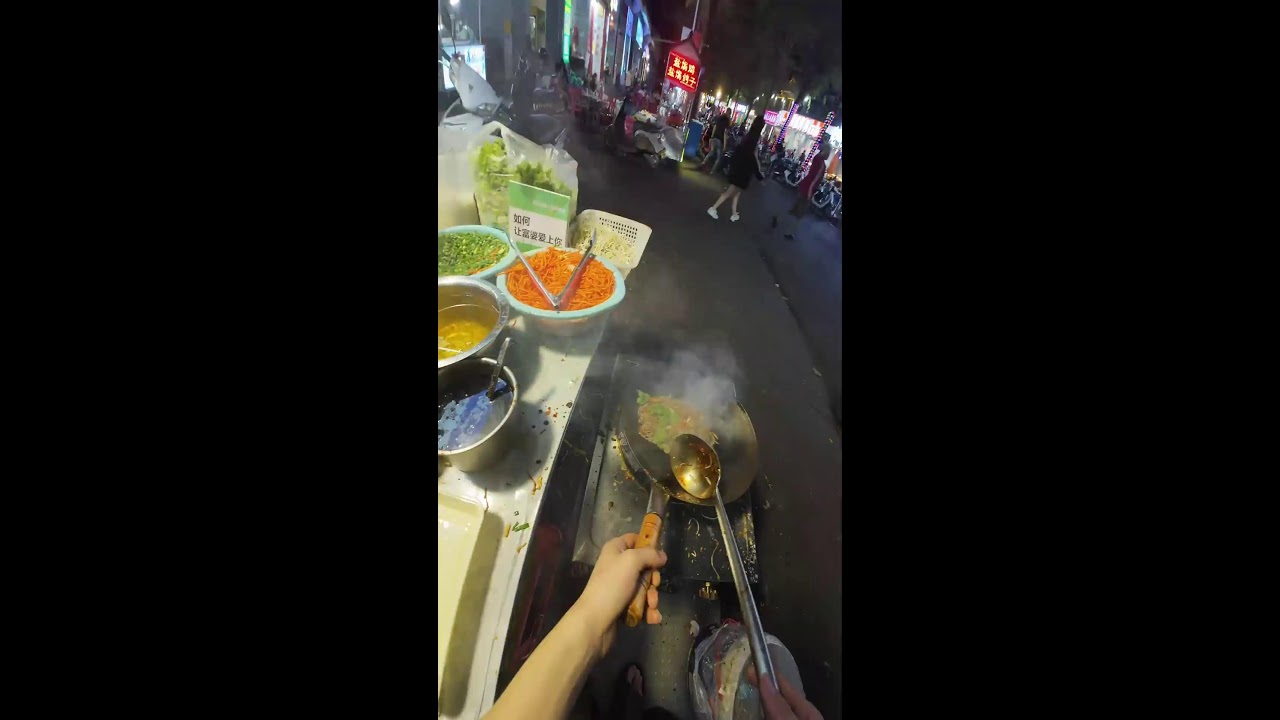 Haozai stir-fried rice noodles Chinese street snacks 🔴 Live Stream