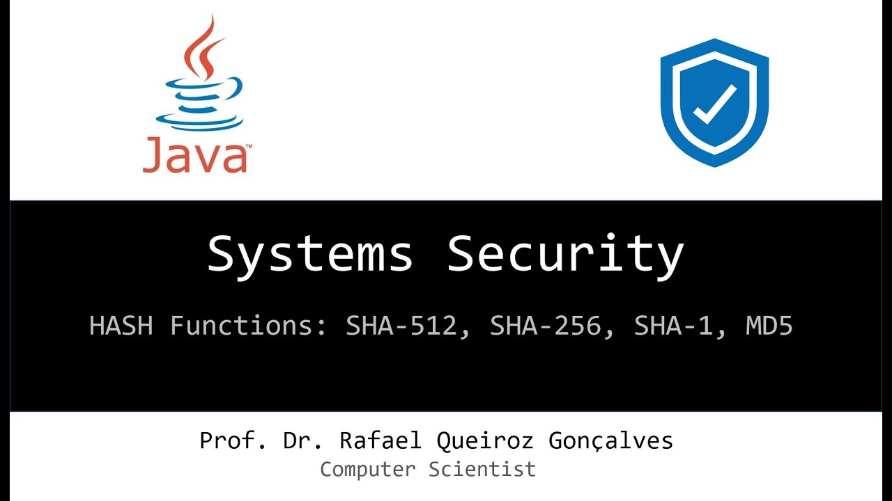 HASH Functions: SHA-512, SHA-256, SHA-1, MD5 (JAVA)