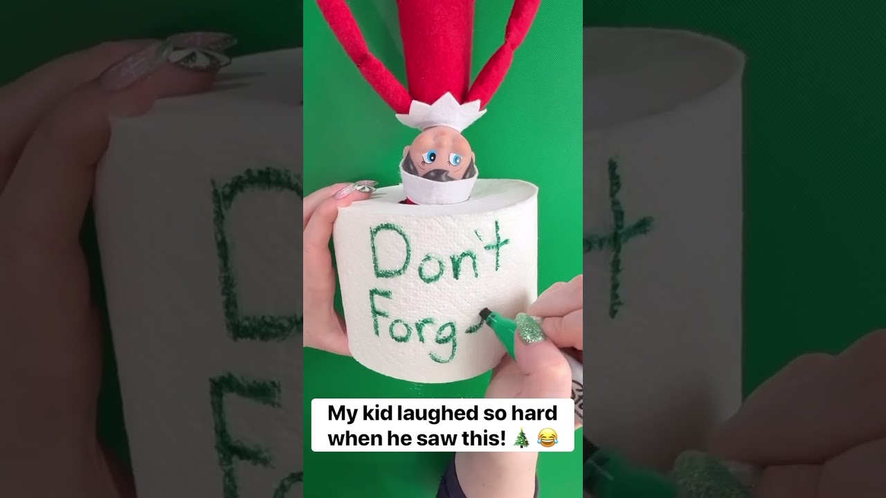Cute Elf on the shelf idea #reels #christmas #elfontheshelfideas
