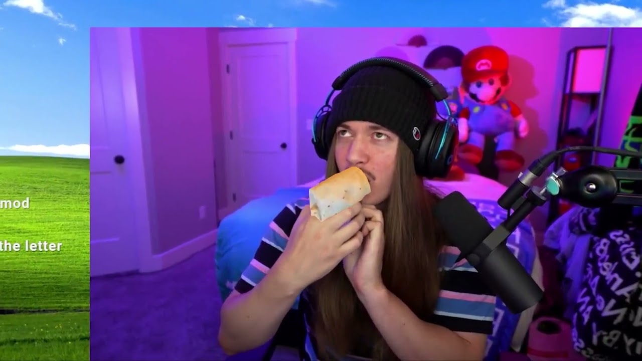 Jimmyhere eats the burrito