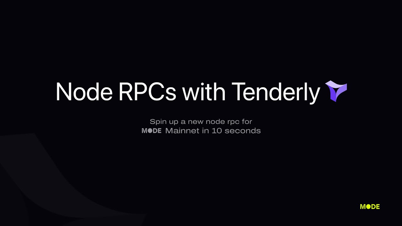 Node RPCs with Tenderly