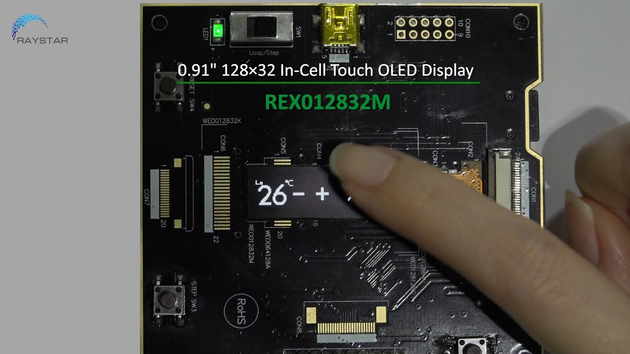 [REX012832M-CTP] Raystar In Cell Touch Panel OLED