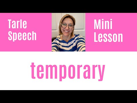 How to Pronounce TEMPORARY - #SHORTS Quick English Pronunciation Mini Lesson