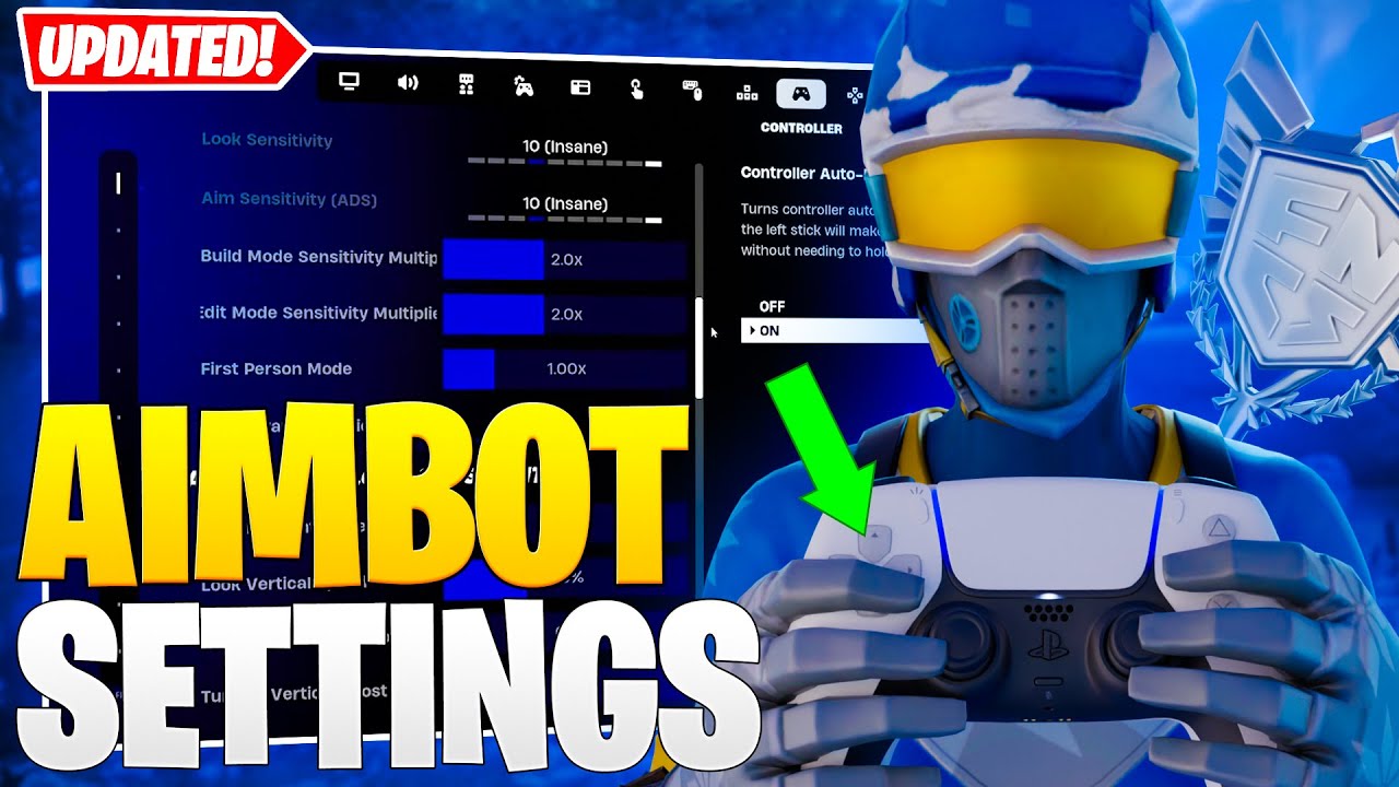 *NEW* AIMBOT Controller Settings For Fortnite Chapter 6! 🎯 (PS4/PS5/XBOX/PC)