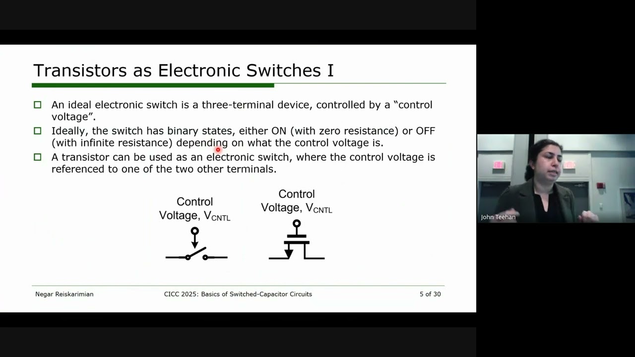 Basics of Switched Capacitor Circuits - Negar Reiskarimian | CICC 2025 | Circuit Insights (2)
