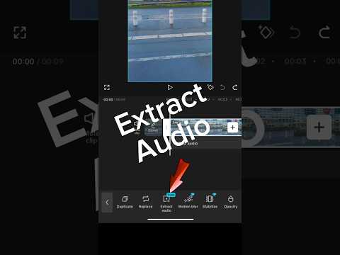 Extract audio from video in capcut | remove audio from video in capcut #capcut