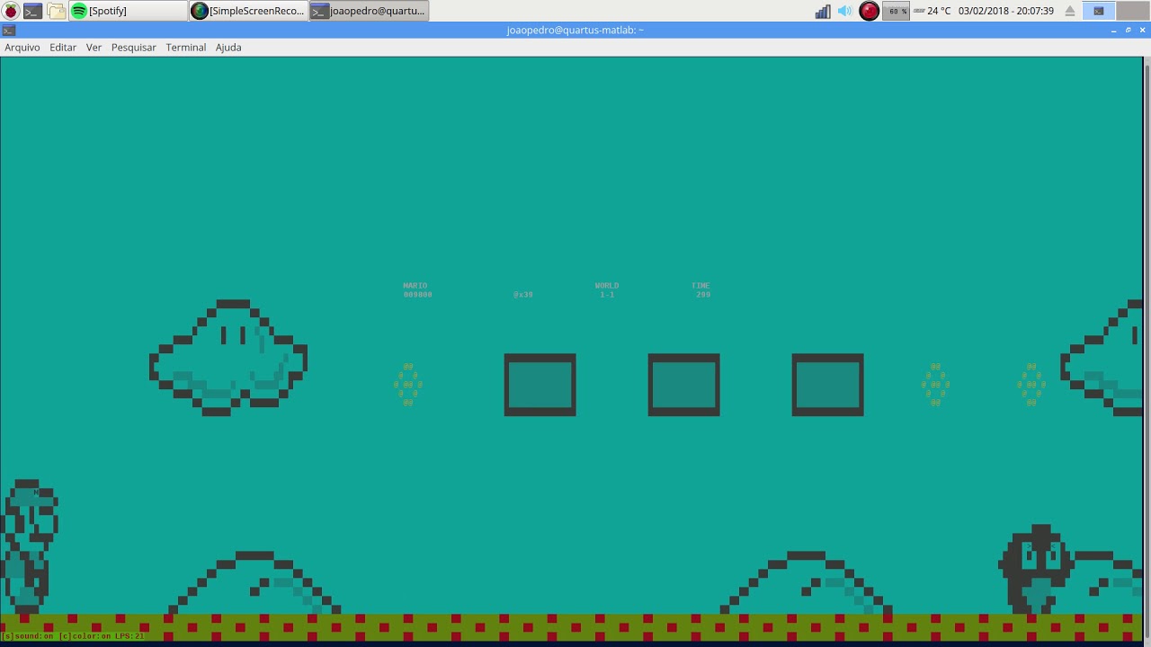 Mario em Shell Script