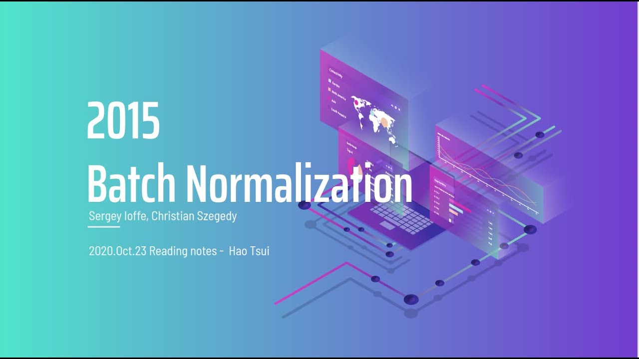 2015 Batch Normalization paper summary