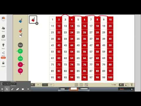 Brainingcamp Skip Counting by 2s Using a 100s Chart