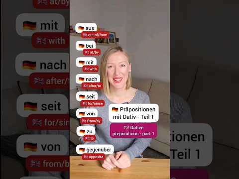 Dative prepositions | German | #shorts #languagelearning