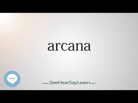 arcana (Every English Word Pronounced) ๐๐๐ฃ๏ธ๐โ