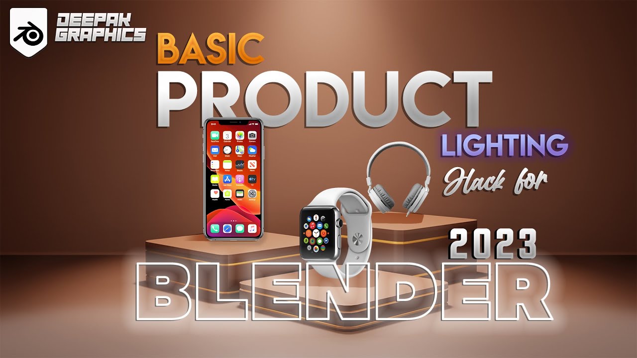 Blender Beginners Basic Product Lighting Tutorial || Deepak Graphics