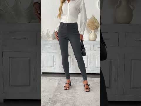 heipeiwa Women's Dress Comfort Stretch Slim Fit Leg Skinny Pants #ootd #amazon #fashion #outfitideas