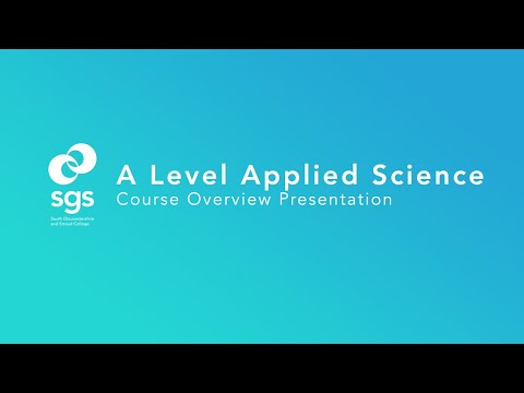 Applied Science Course Overview Presentation