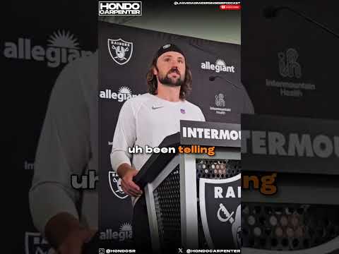 Las Vegas Raiders QB Gardner Minshew on His Improvement #lasvegasraiders #raidernation #raiders