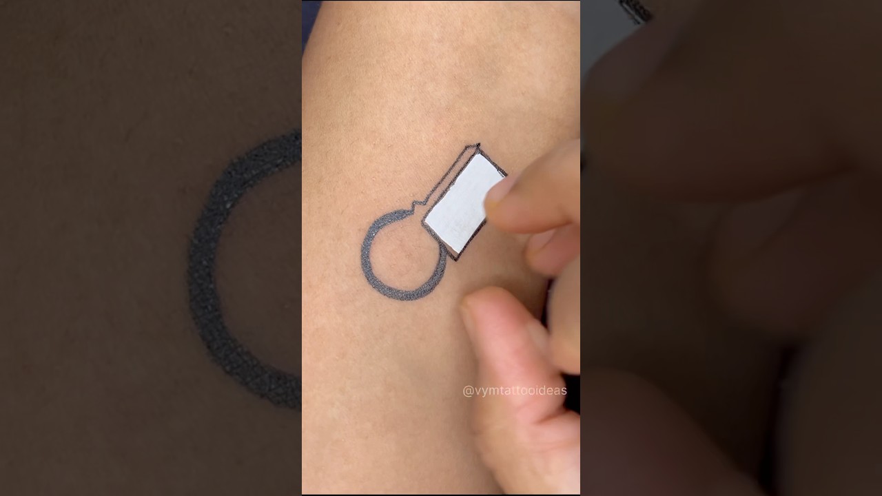 DIY simple tattoo #tattoo #trending #shorts #art