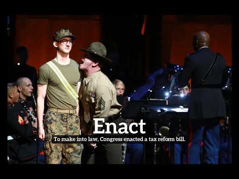 How to Say Enact in English? | What is Enact? | How Does Enact Look?