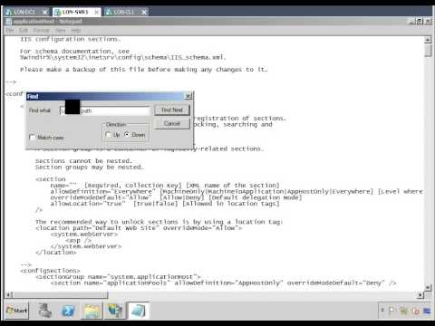 IIS How changing Feature Delegation affects Location Tag OverrideMode