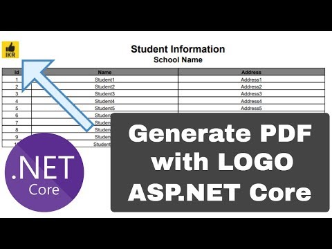 Learn Generate PDF Report with Image in ASP NET Core Project - Mind Luster