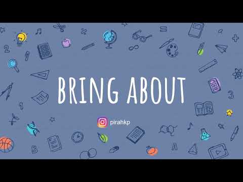 Bring about meaning in Urdu/Hindi | Word of the Day | English Vocabulary