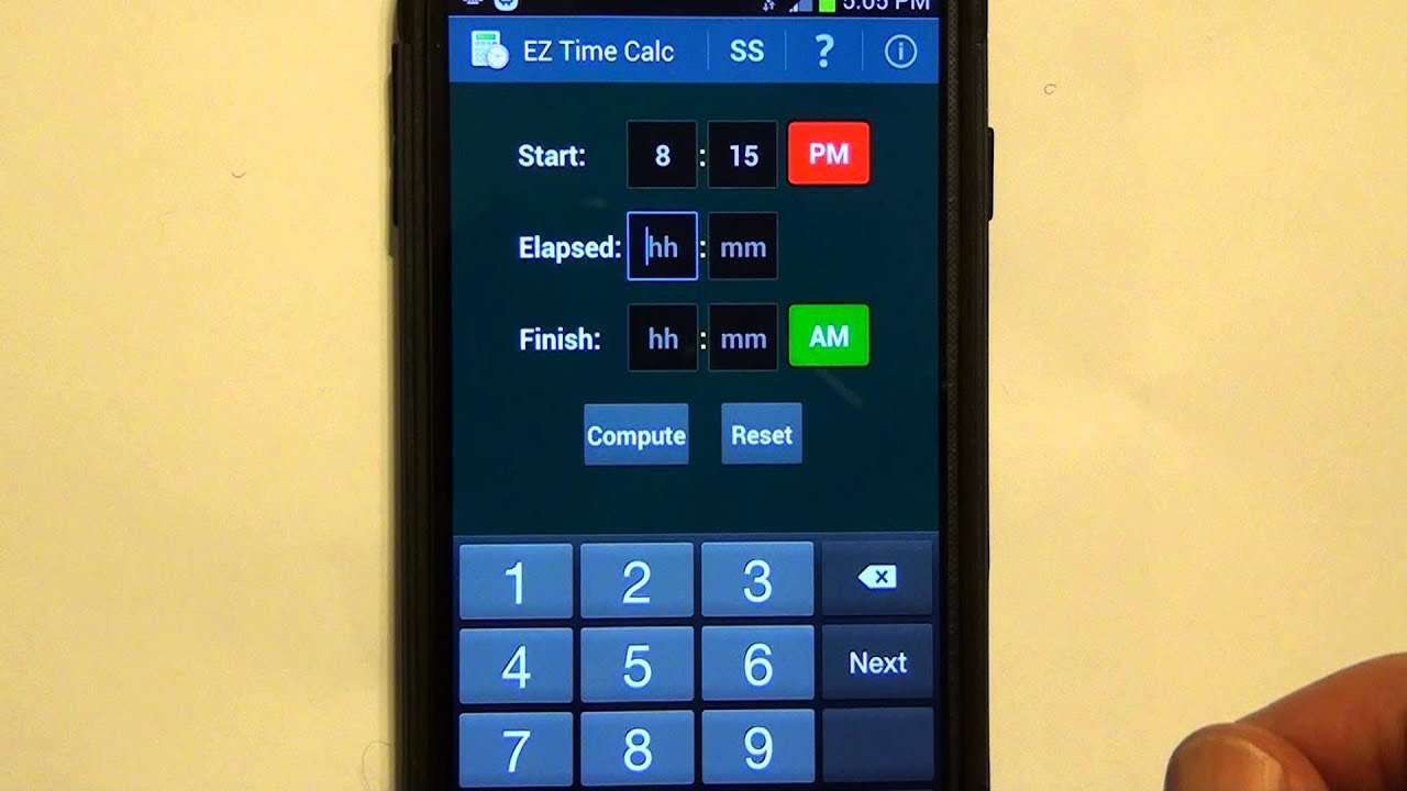 EZ Time Calc Demo