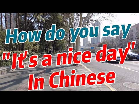 How do you say "what a nice day today" in Chinese|Survival Chinese for beginners|今天太阳好好